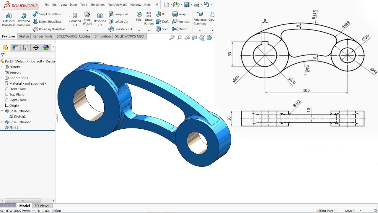 TUTORIAL SOLIDWORKS UNTUK PEMULA - kursus komputer tangerang
